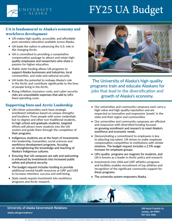 UAF advocacy resources | Office of the Chancellor