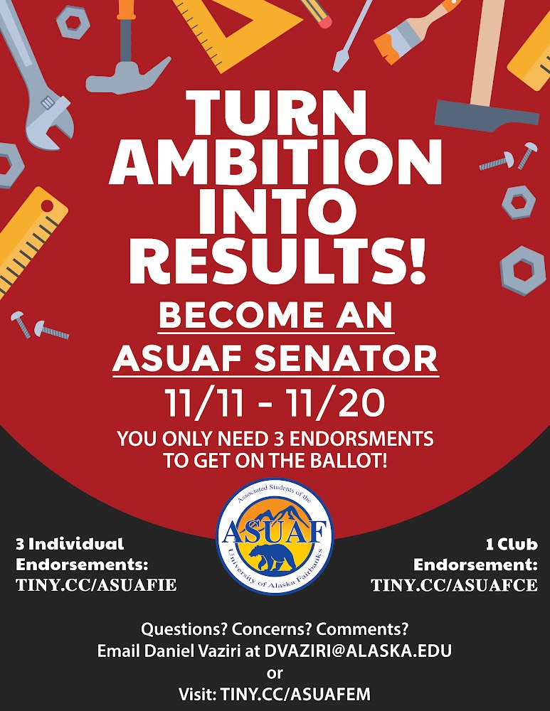 Become an ASUAF senator!