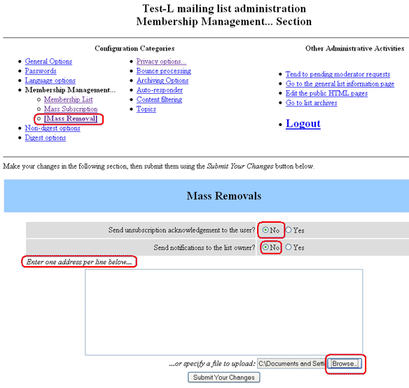 Bulk Uploading Email Addresses | Nanook Technology Services